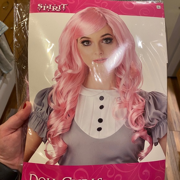 Spirit | Hair | Adult Cosplay Spirit Halloween Long Pink Curls Doll ...